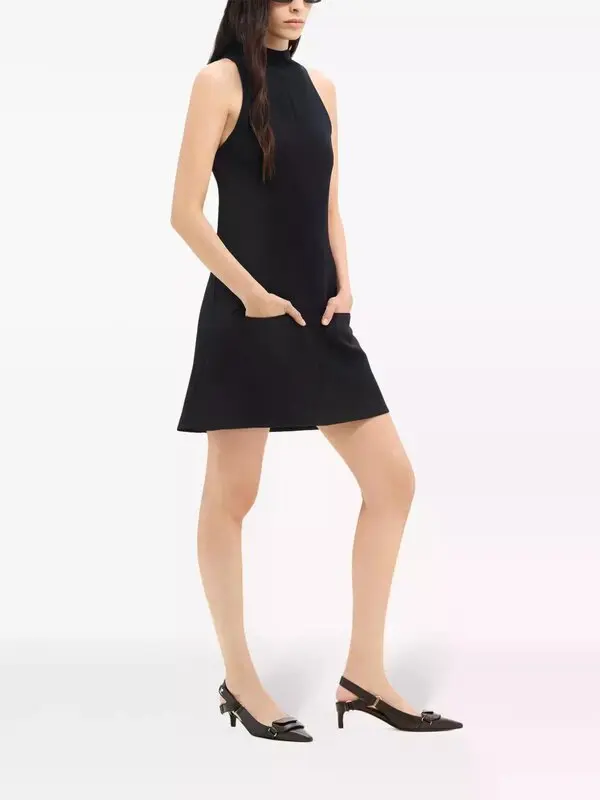 COURREGES Sleeveless Twill A-line Dress