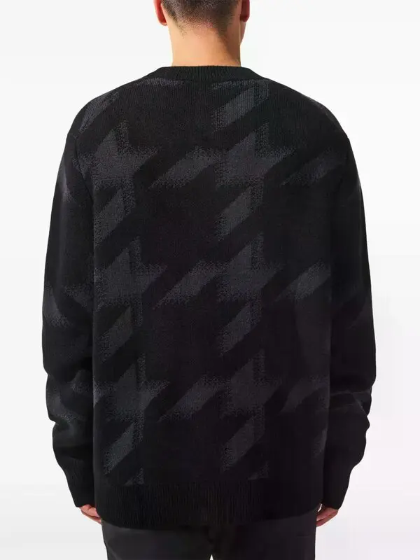Perfect Moment Houndstooth Merino Wool Sweater