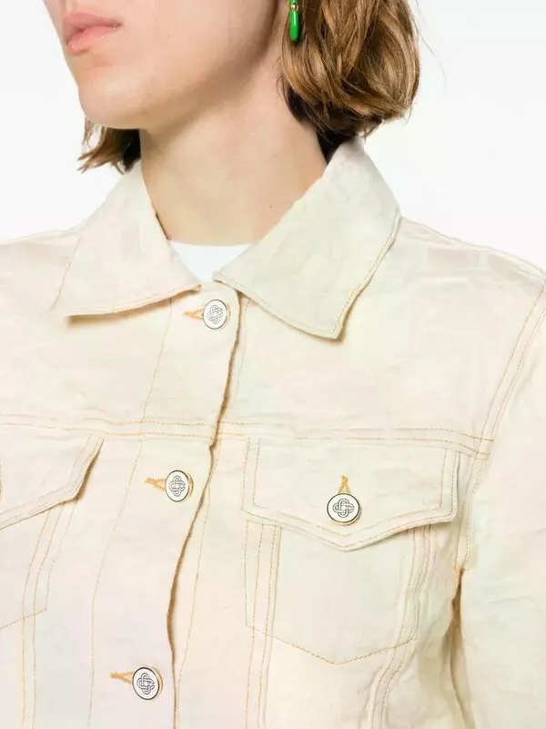 Casablanca Cropped Denim Jacket