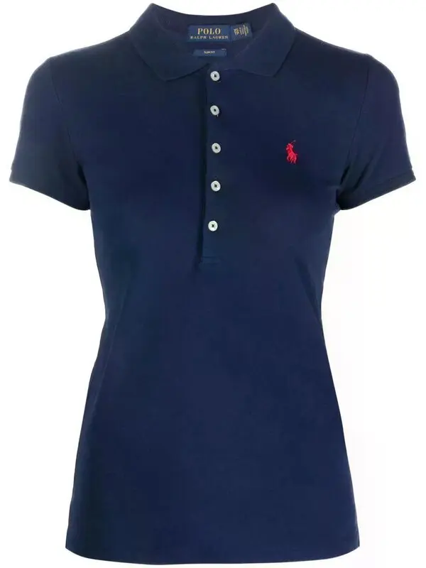 Polo Ralph Lauren Slim Fit Short Sleeve Polo Shirt - Blue