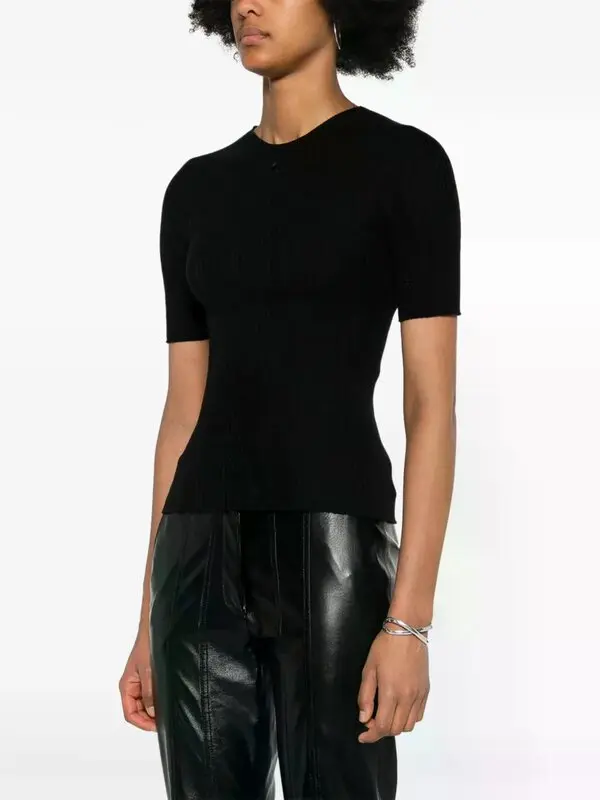 COURREGES Solar Ribbed Knit Sweater