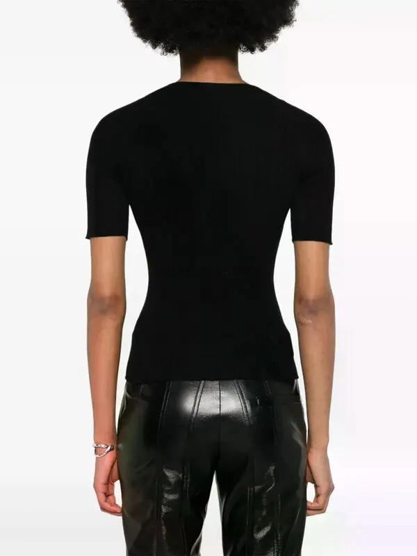 COURREGES Solar Ribbed Knit Sweater