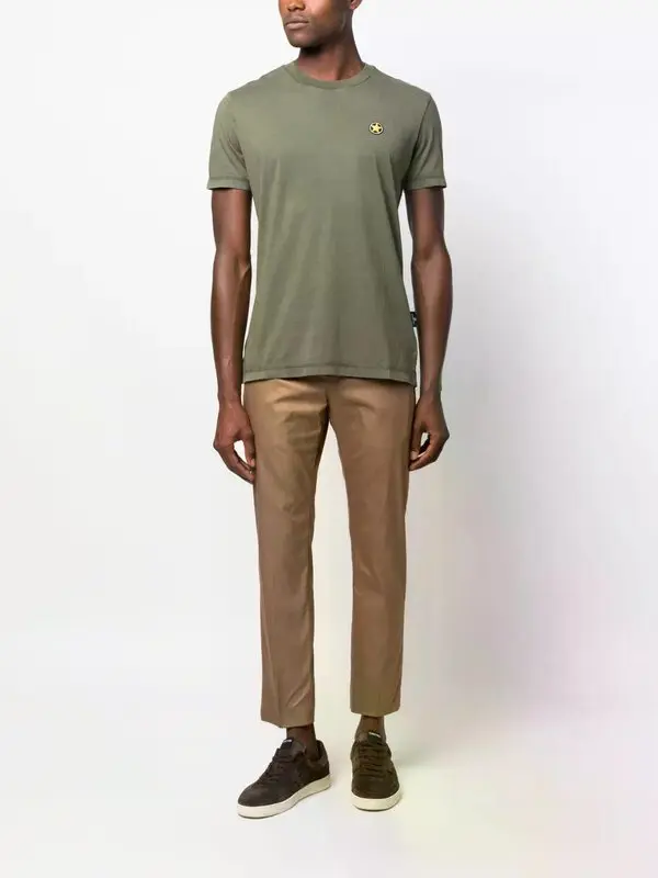 PT TORINO Cropped Slim-fit Chinos - Brown