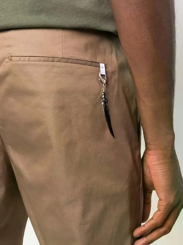 PT TORINO Cropped Slim-fit Chinos - Brown