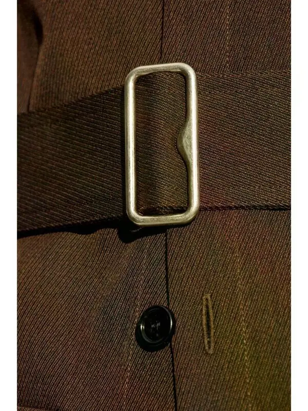 Burberry Belted-waist Buttoned Overshirt