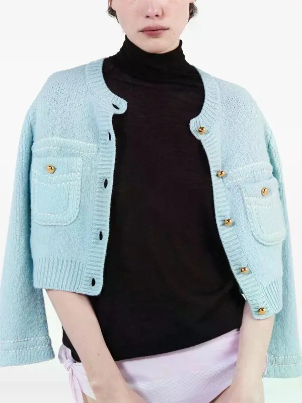 Prada Knitted Roll-neck Cashmere Top