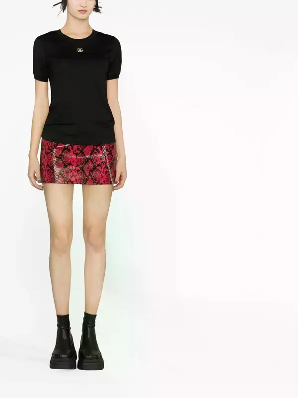Dolce & Gabbana Crystal-embellished Round-neck T-shirt - Black