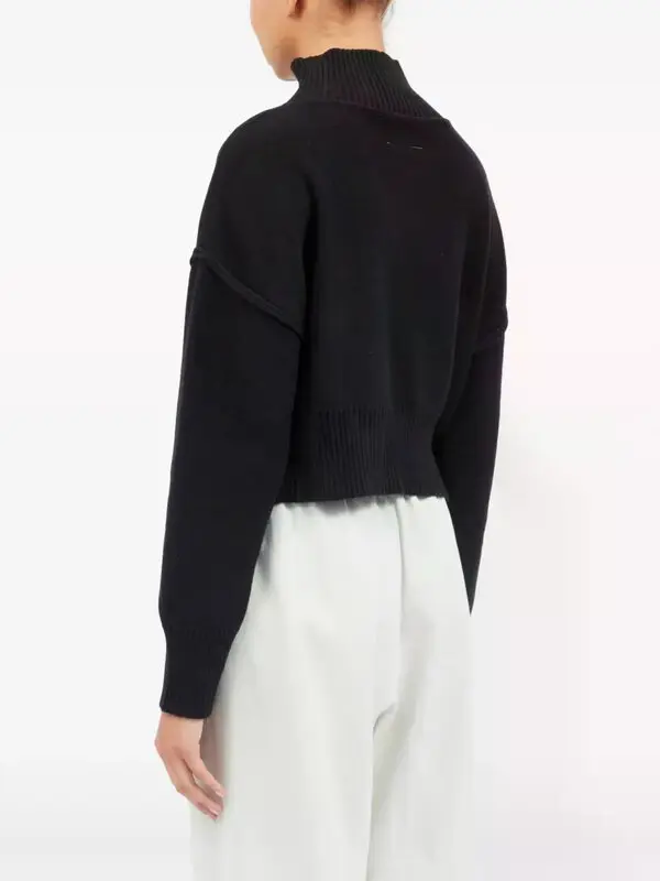 MAISON MARGIELA High-neck Cut-out Jumper