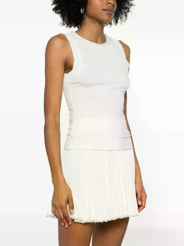NISSA Faux-pearl Tank Top