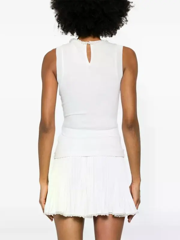 NISSA Faux-pearl Tank Top