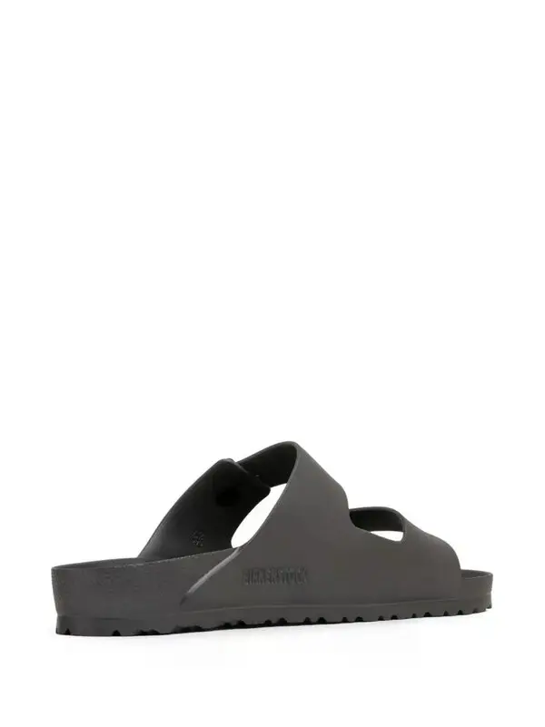 BIRKENSTOCK Logo-debossed Double-strap Slides - Black