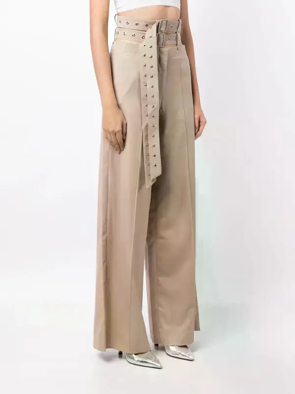 Rokh Belted Wide-leg Trousers