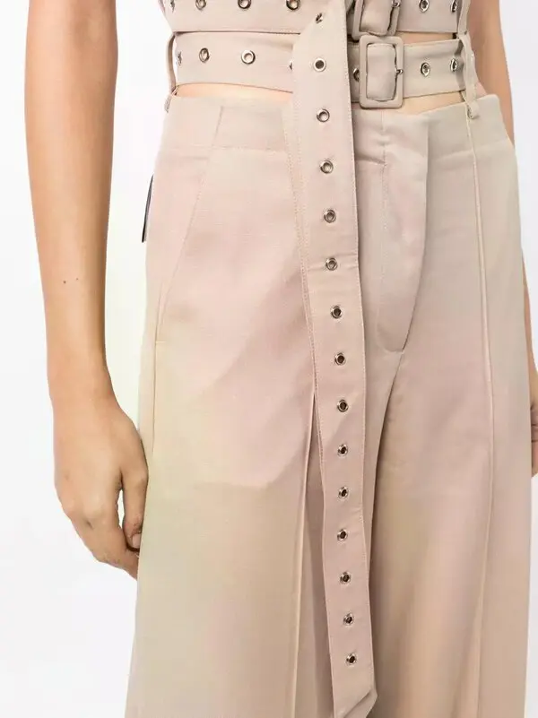Rokh Belted Wide-leg Trousers