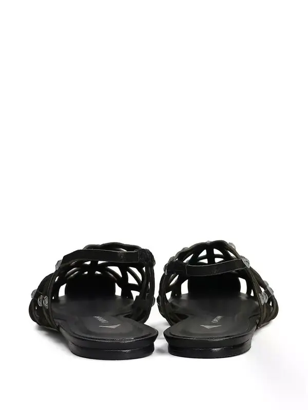 ANDREA CARRANO Rhinestone-embellished Ballerina Shoes - Black