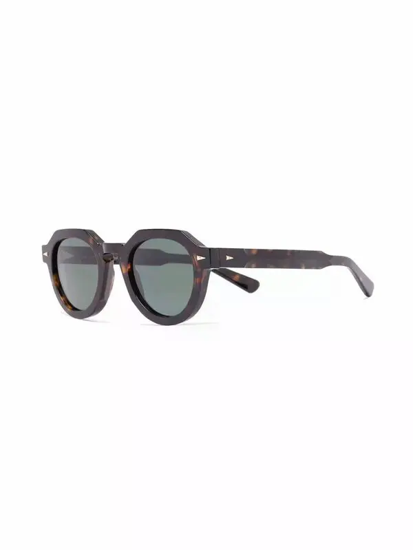 AHLEM Tortoiseshell-effect Round Frame Sunglasses