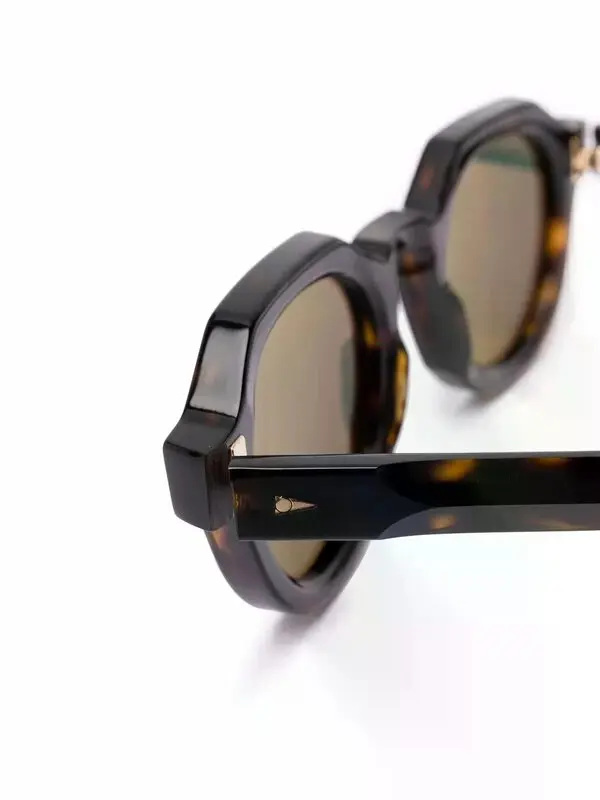 AHLEM Tortoiseshell-effect Round Frame Sunglasses