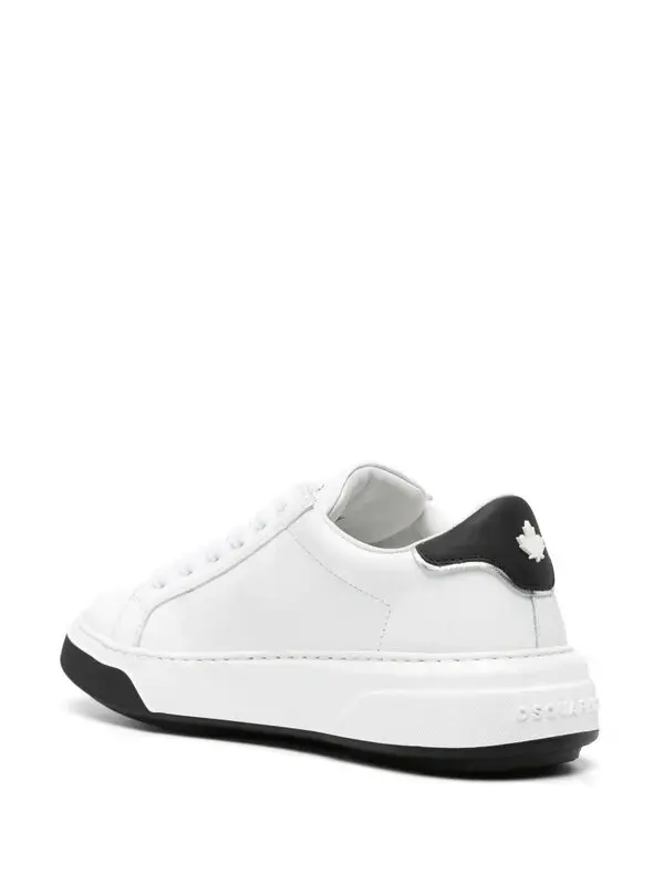 Dsquared2 Embossed-logo Leaf-print Sneakers