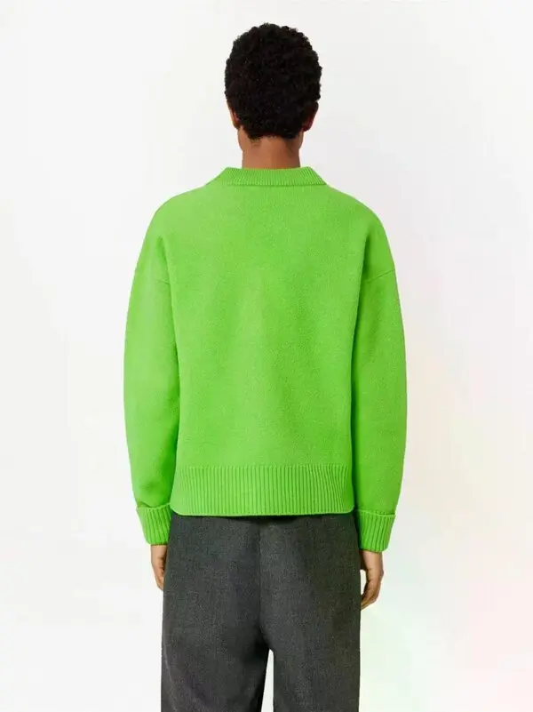 AMI Paris De Coeur Wool Cardigan