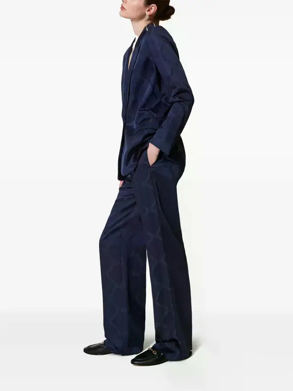 TWINSET T-jacquard Palazzo Pants