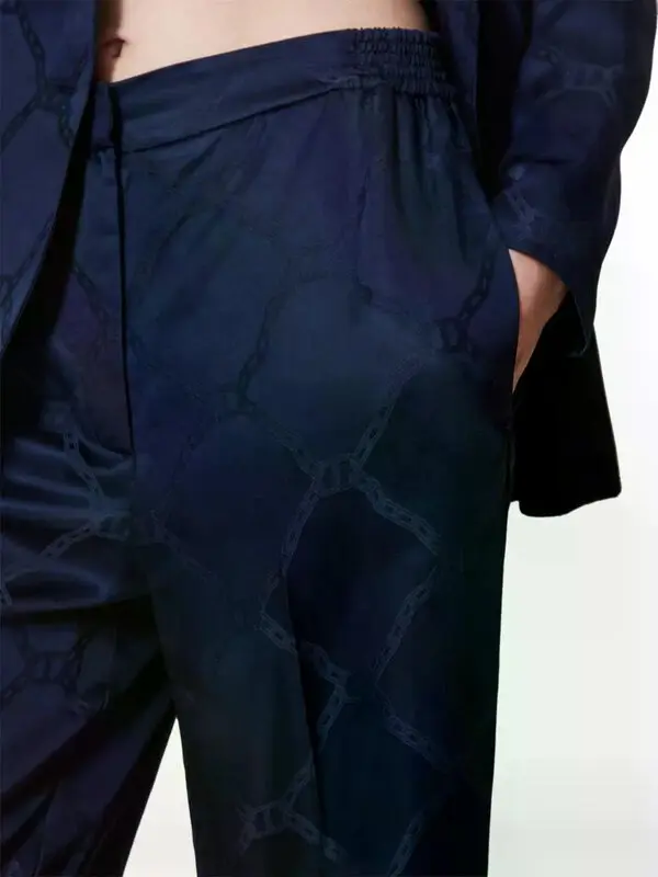 TWINSET T-jacquard Palazzo Pants