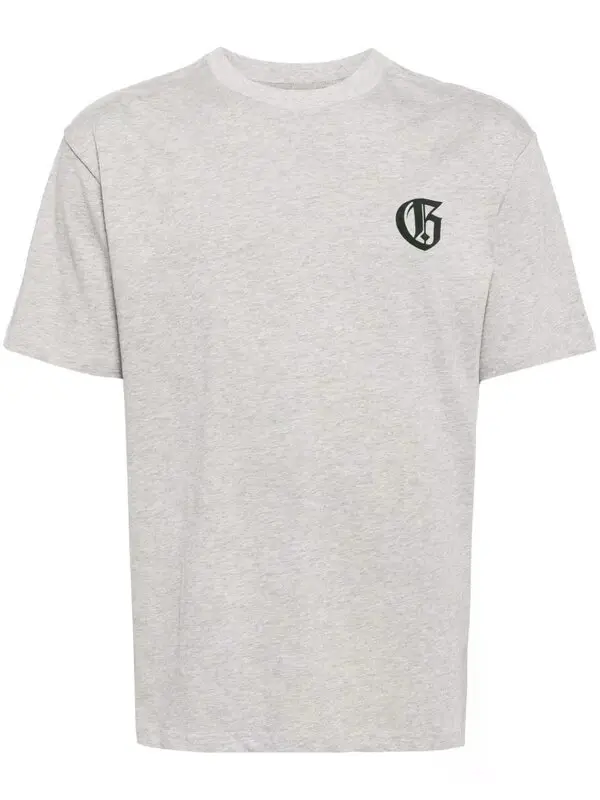 GROUND ZERO Logo-print Cotton T-shirt - Grey