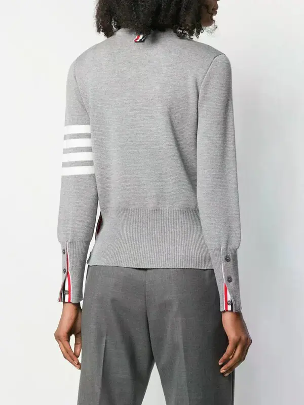 Thom Browne 4-bar Milano Stitch Jumper - Grey