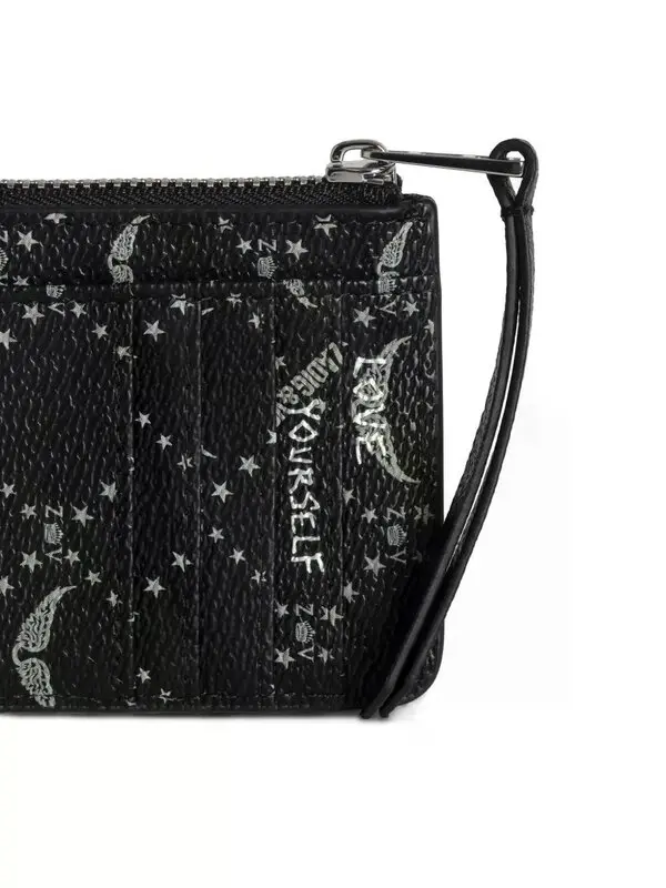 Zadig&Voltaire Zv Monogram Card Holder - Black