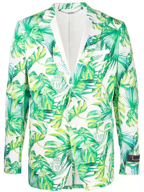 BILLIONAIRE Palm-tree Print Blazer