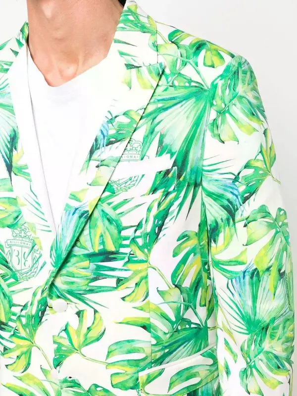 BILLIONAIRE Palm-tree Print Blazer
