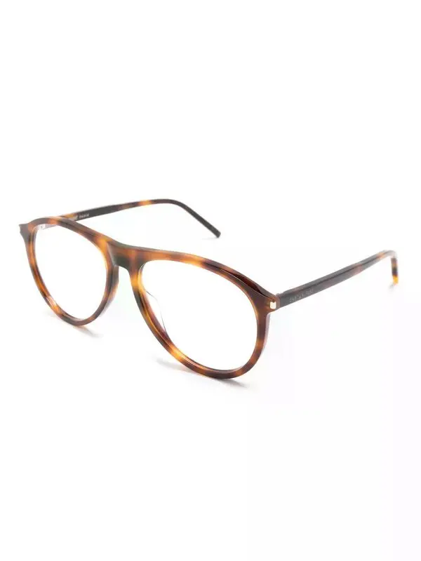 Saint Laurent Tortoiseshell Pilot-frame Sunglasses