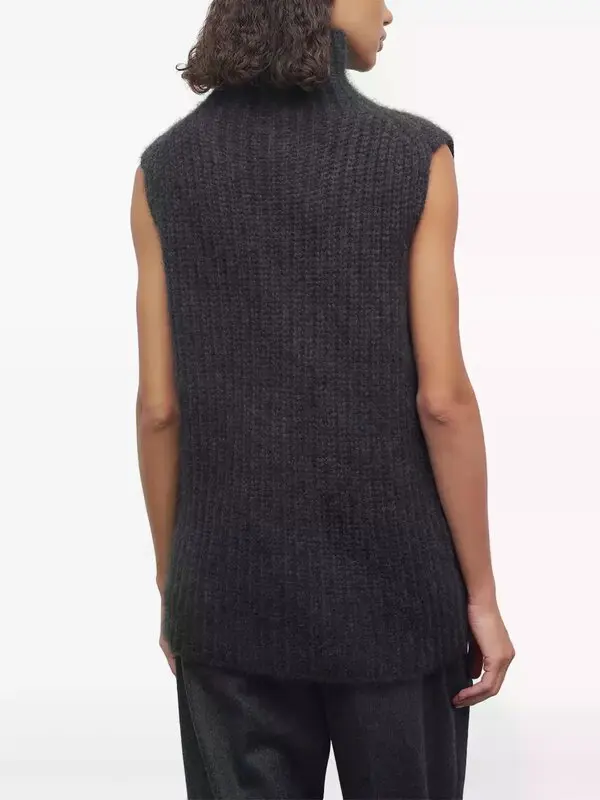 THE ROW Ilena Knitted Vest - Grey