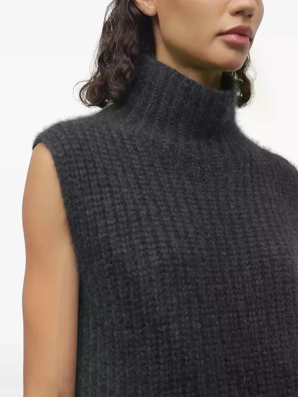 THE ROW Ilena Knitted Vest - Grey