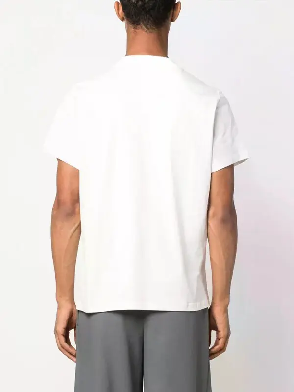 COURREGES Logo-patch Cotton T-shirt