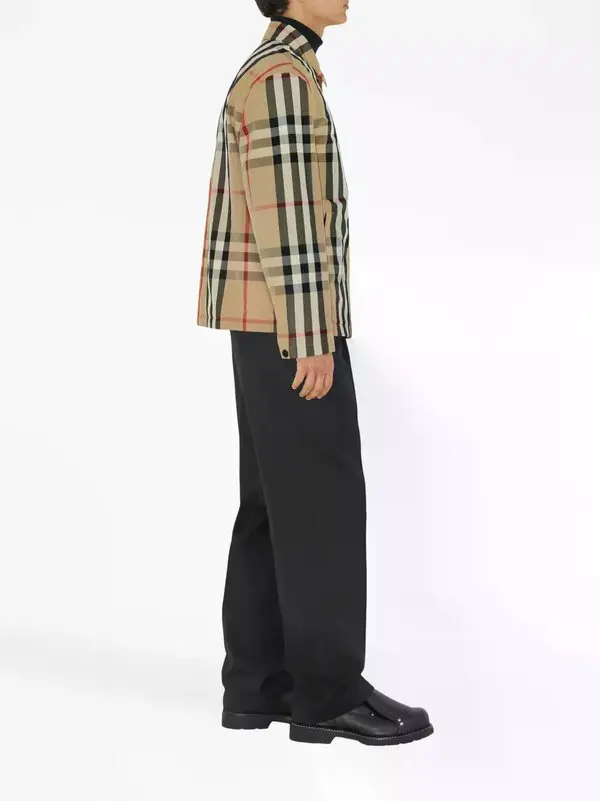 Burberry Check-pattern Shirt Jacket