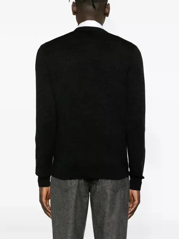 HACKETT Herringbone Jacquard Wool Jumper