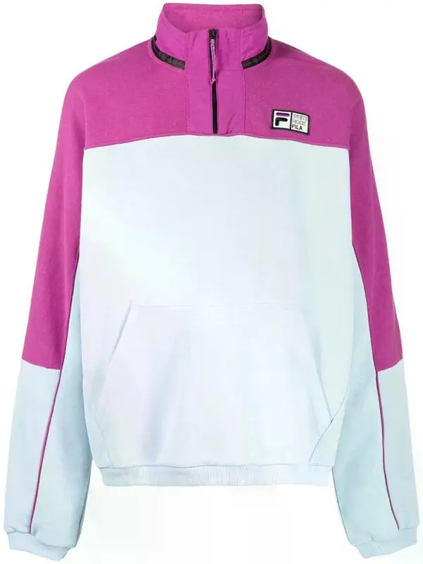 FILA Logo-patch Half-zip Sweater