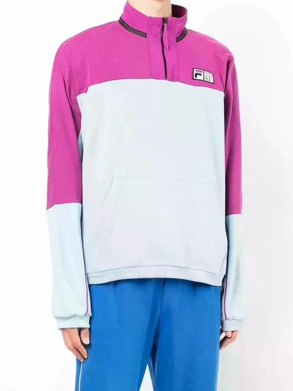 FILA Logo-patch Half-zip Sweater