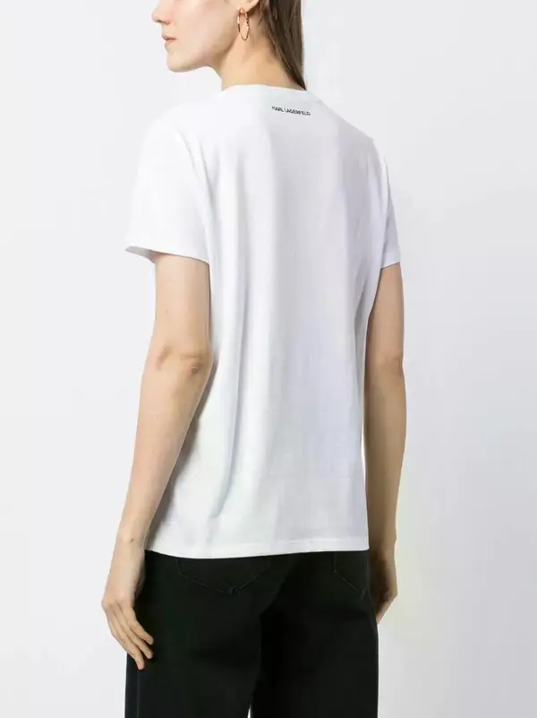 Karl Lagerfeld Ikon Rhinestone-embellished T-shirt