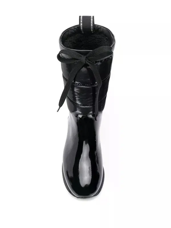 Hogan Padded Boots With Tie Fastening