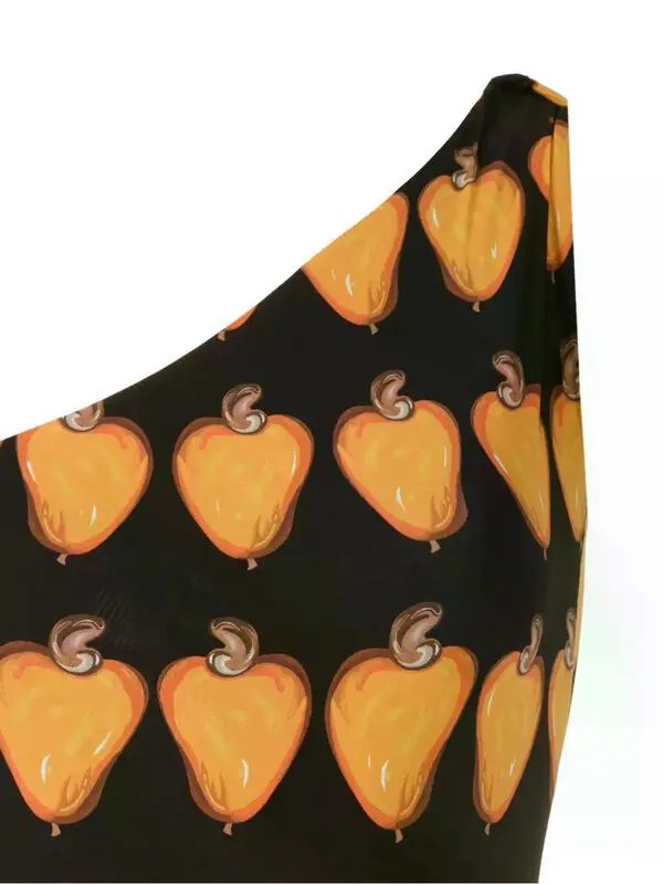 AMIR SLAMA Printed One-shoulder Swimsuit