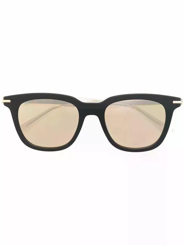 JIMMY CHOO Amos Square Frame Sunglasses - Black