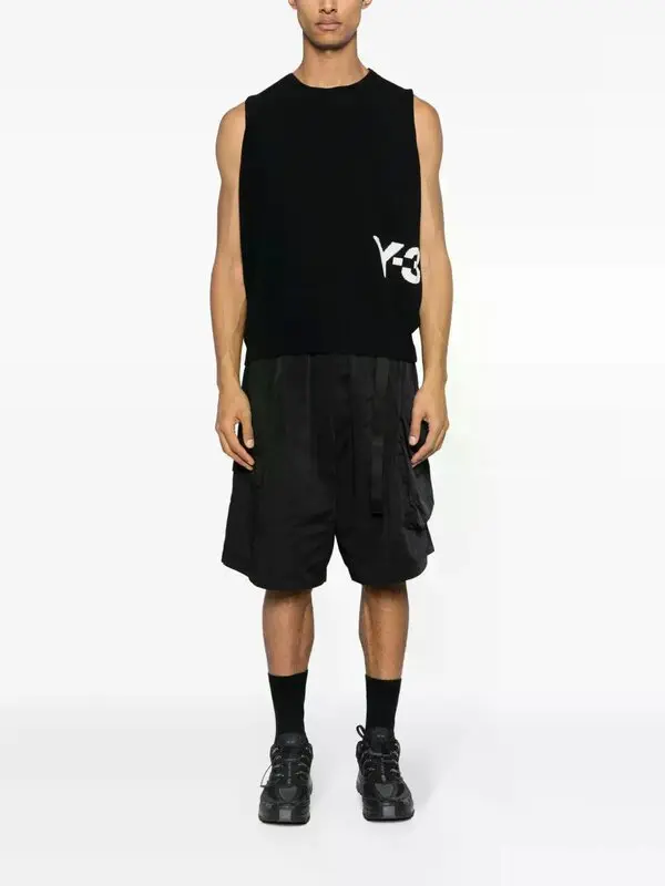 Y3 Logo-intarsia Vest