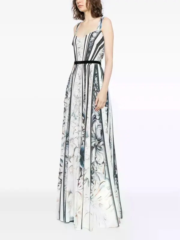 SAIID KOBEISY Graphic-print Gown