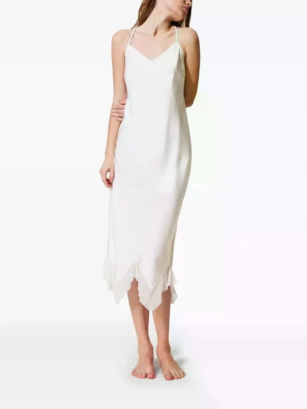 TWINSET Satin Slip Maxi Dress