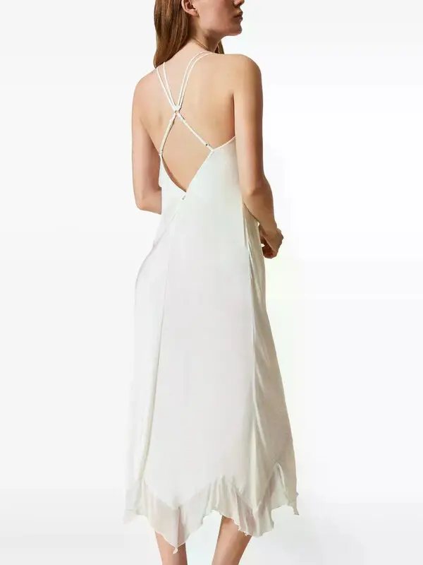 TWINSET Satin Slip Maxi Dress