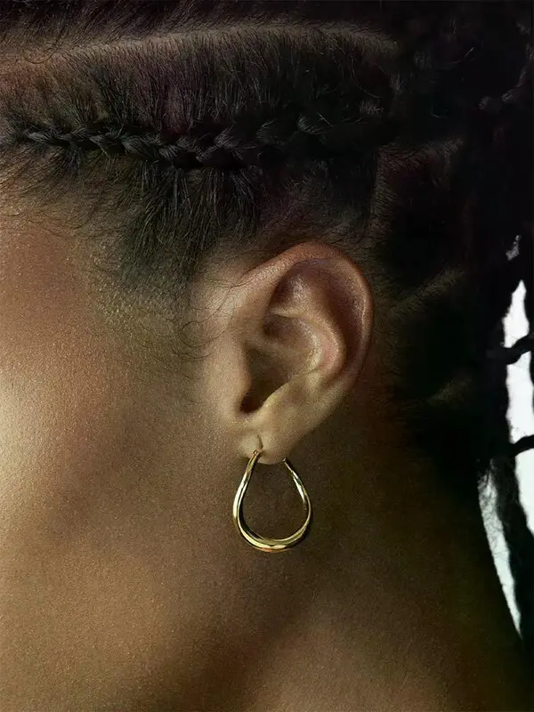 DINNY HALL Wave Hoop Earrings - Gold
