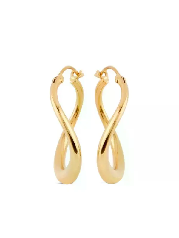 DINNY HALL 18k Vermeil Twisted Hoop Earrings