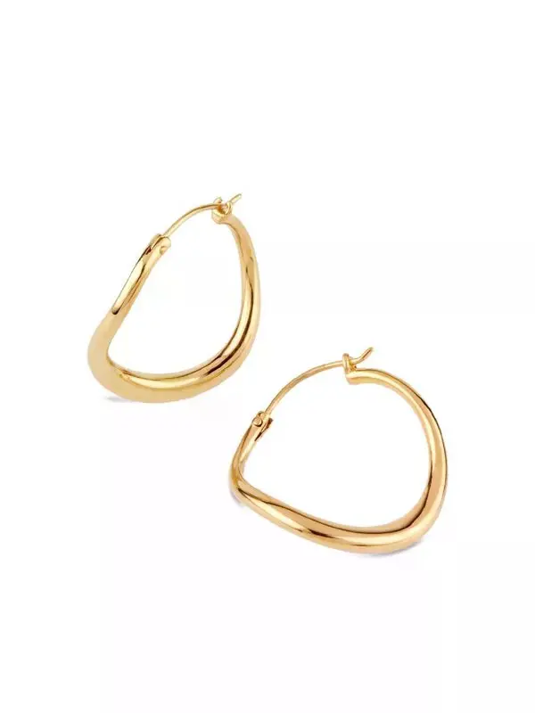 DINNY HALL 18k Vermeil Twisted Hoop Earrings