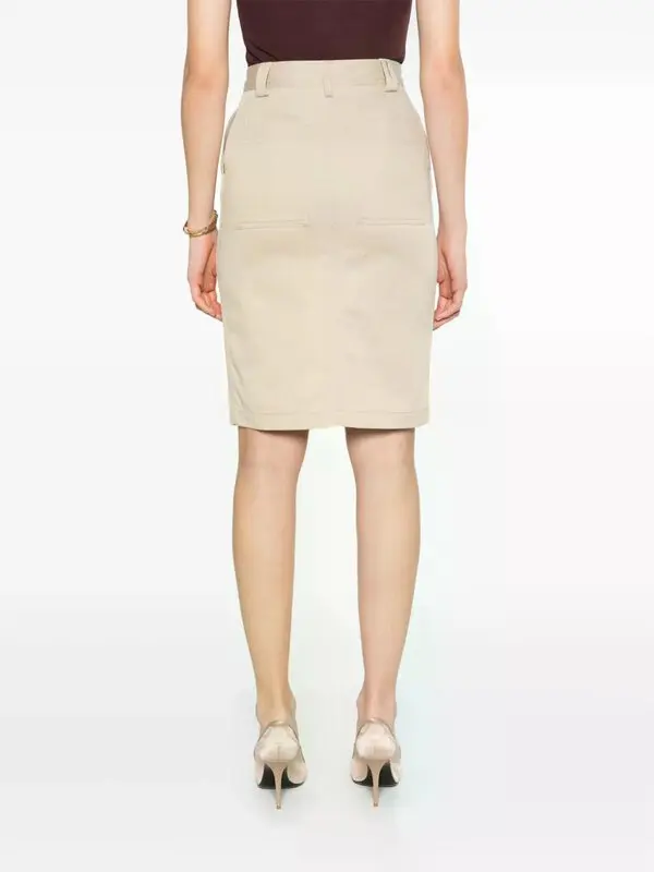 ANINE BING Zaire Midi Skirt - Neutrals
