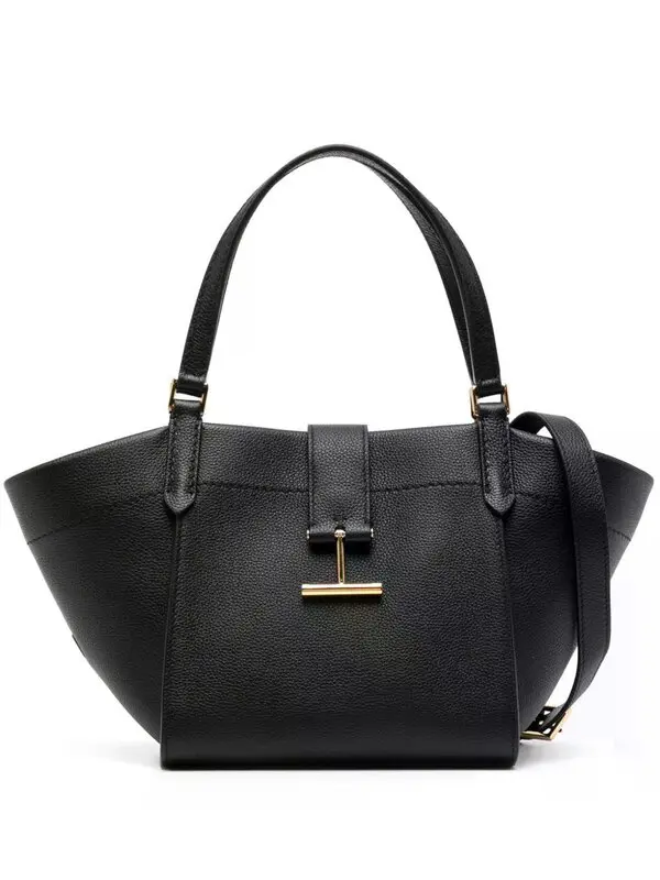 TOM FORD Tara Leather Tote Bag - Black
